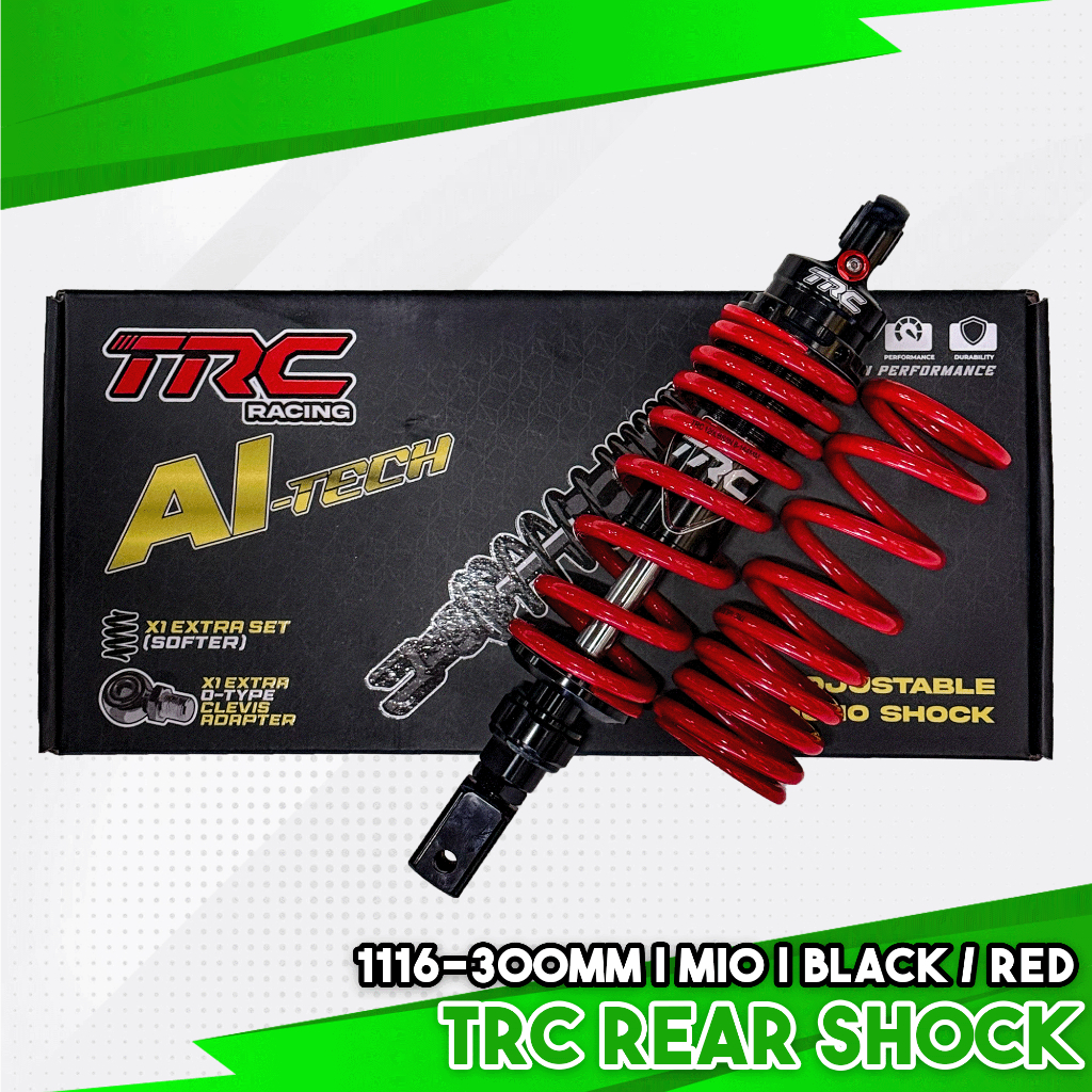 TRC CNC REAR SHOCK 1116-300MM MIO/BEAT/FINO/CLICK/SKYDRIVE | Shopee Philippines