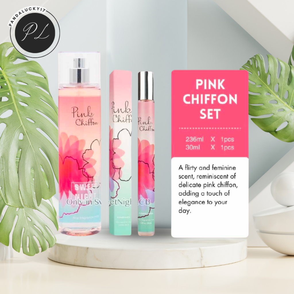 Sweet Night Signature Pink Chiffon Perfume Fragrance Body Mist 236ML ...