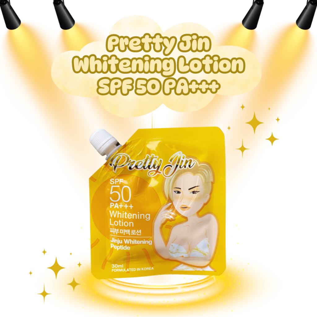 Pretty Jin Whitening Lotion SPF 50 PA+++ 30ML | Shopee Philippines