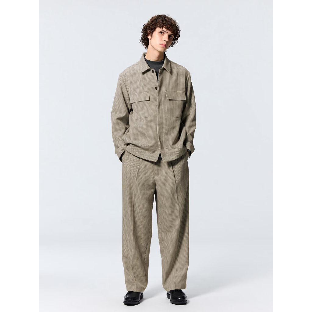 GU 2 PLEATS BAGGY SLACKS JAPAN | Shopee Philippines