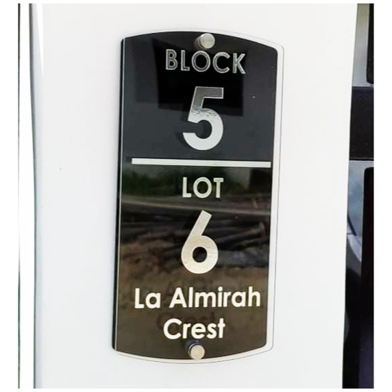 Double Plate Modern House Address Plate Home Door Number Street Address ...