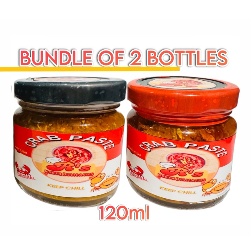 RSSHOPS Pure Crab Paste Bundle 2 bottles 120ml Spicy and Original ...