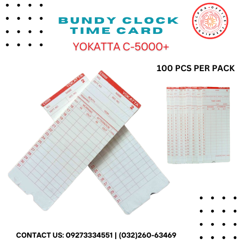 300pcs DX-5 Bundy Clock Time Card, Punch Card Compatible to DX-5 Time ...