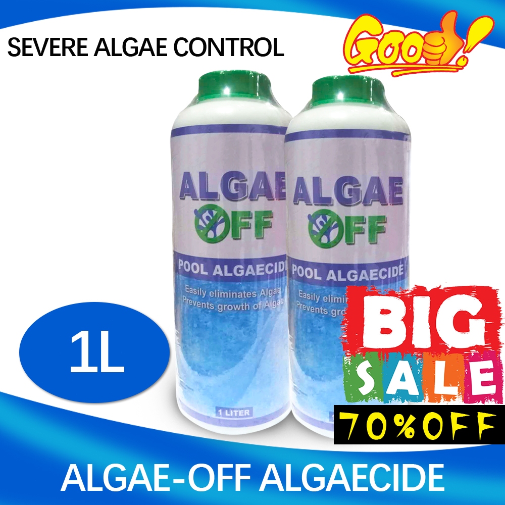 ALGAE-OFF -ALGAECIDE Swimming Pool-Prevent and Remove Pool(1 LITER ...