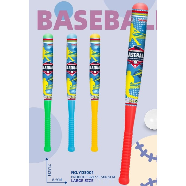 YANDI PLASTIC BASEBALL BAT SET - LARGE (YD 3001) | Shopee Philippines