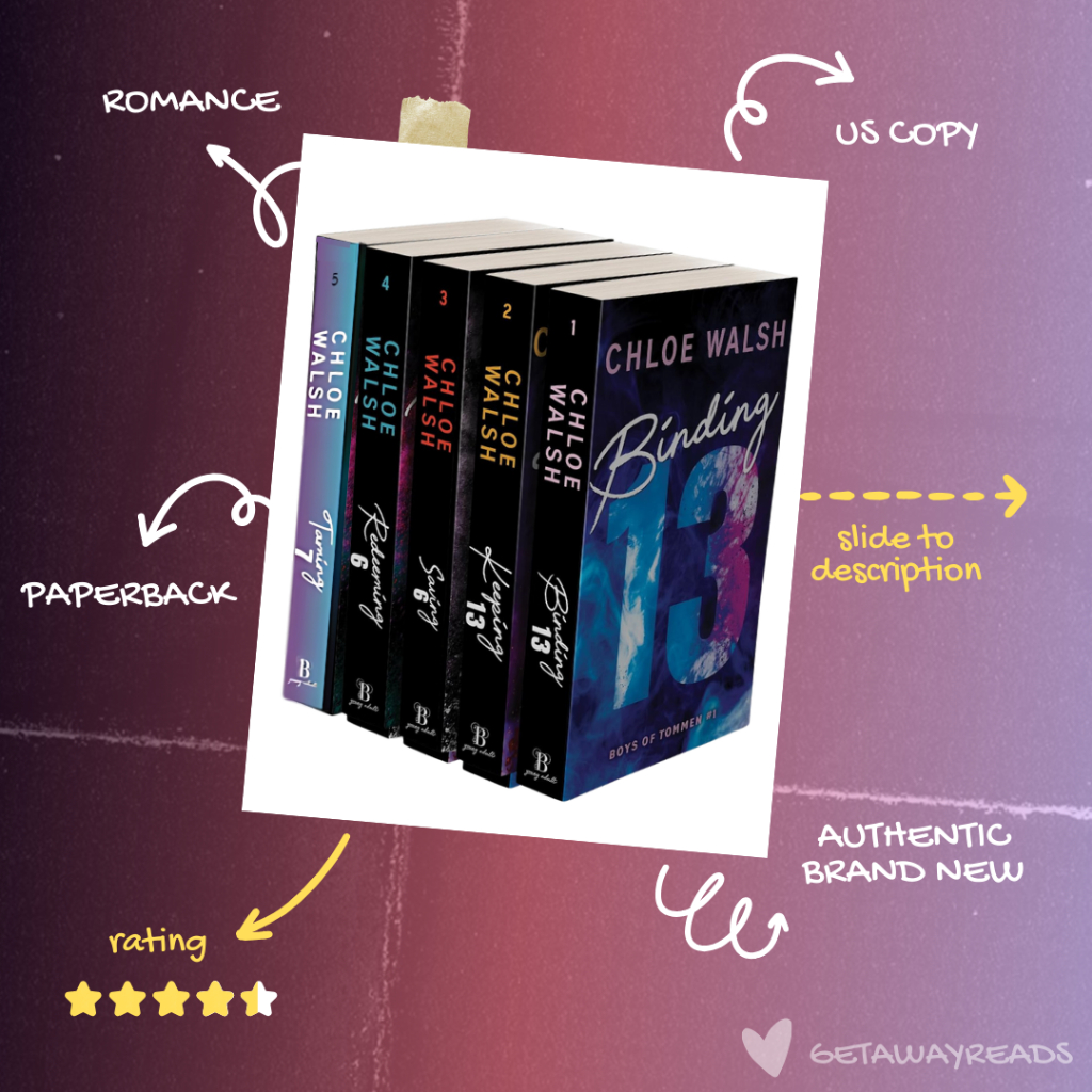 Boys of Tommen 5 Books Set: Binding 13, Keeping 13, Saving 6, Redeeming 6, Taming 7 by Chloe ...