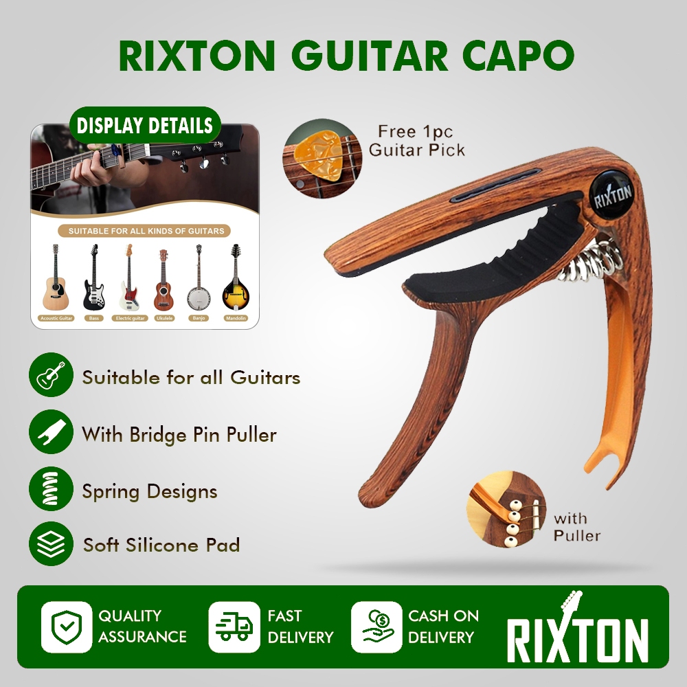 Rixton capo for guitar acoustic Lgl-06 Aluminum Alloy Metal Quick ...
