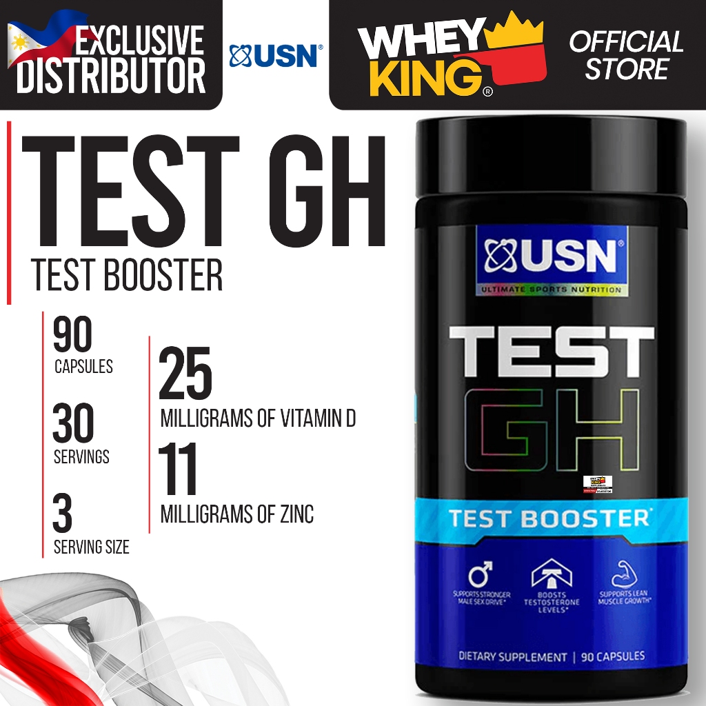 USN Test GH Testosterone Booster 90 caps EXP.12/31/2025 | Shopee ...