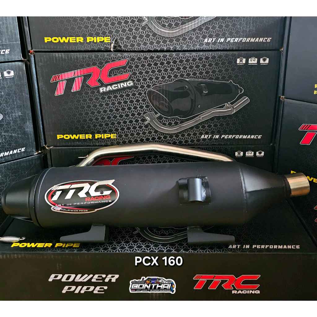 TRC POWER PIPE MUFFLER FOR HONDA CLICK, PCX, WAVE110, WAVE125, XRM125 ...