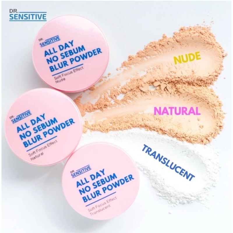 Dr. sensitive all day no sebum blur powder 25g | Shopee Philippines