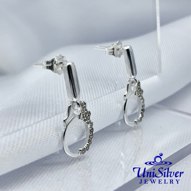 Unisilver 925 Sterling Silver Lady's Earrings (ESM72-1001) | Shopee ...