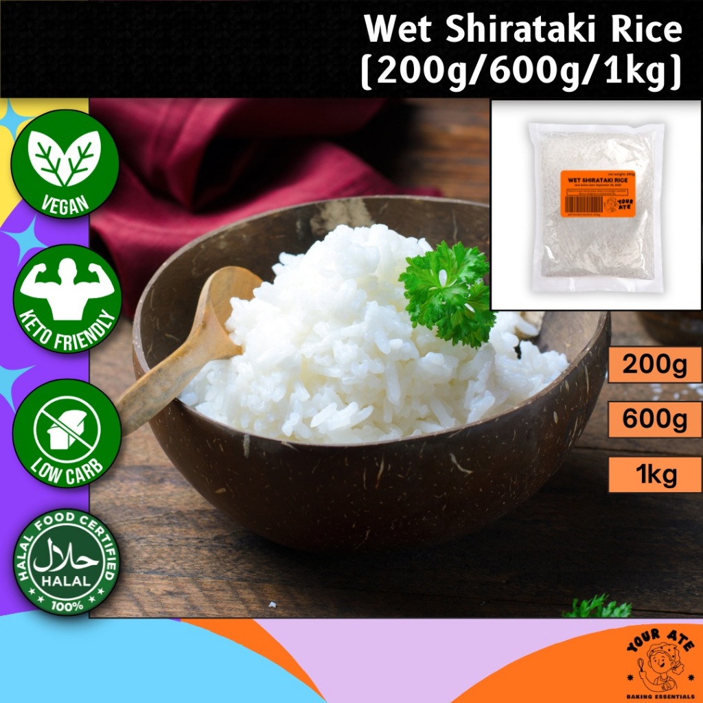 Wet Shirataki Rice (200g/600g/1kg) | Shopee Philippines