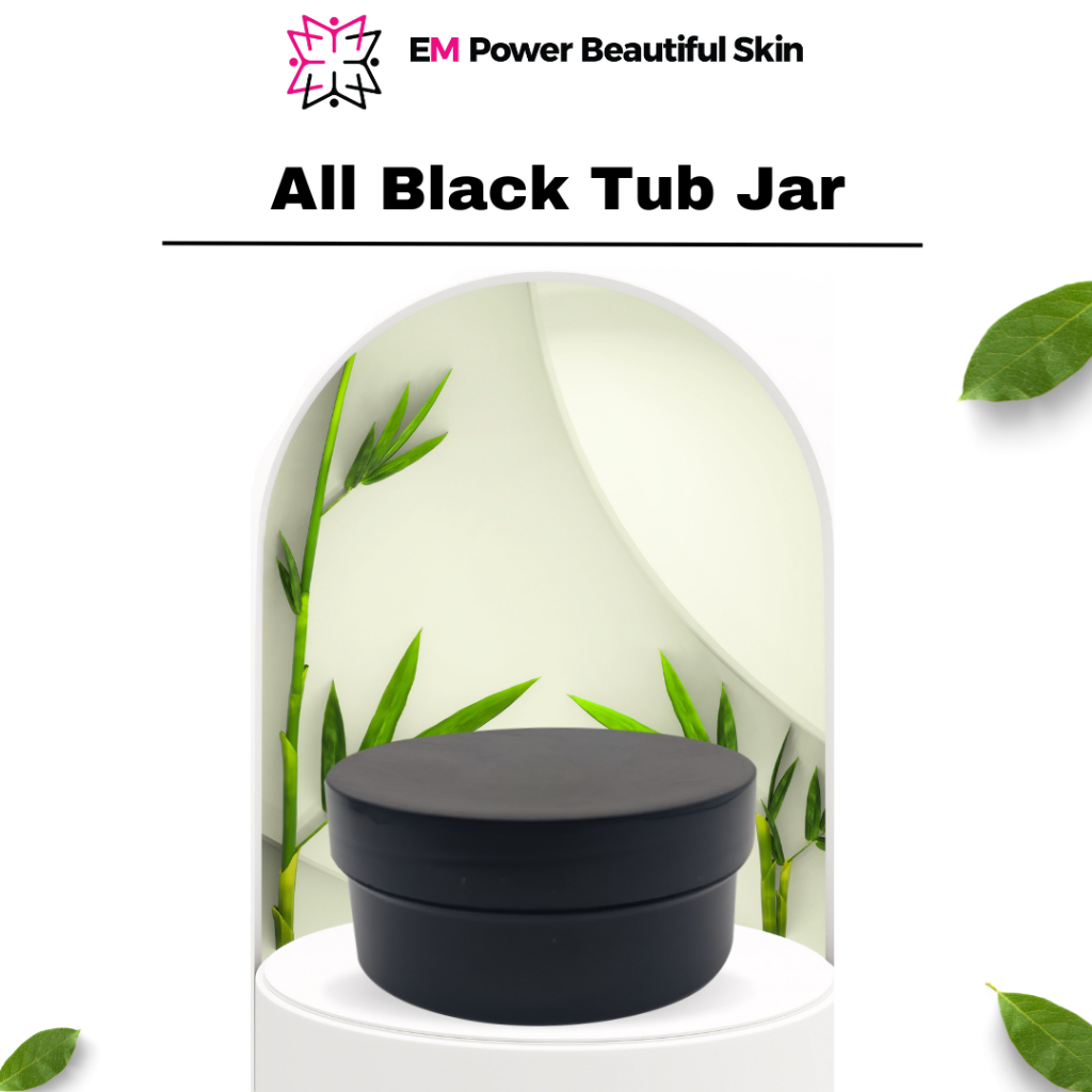 All Black Tub Jar 50g | Shopee Philippines