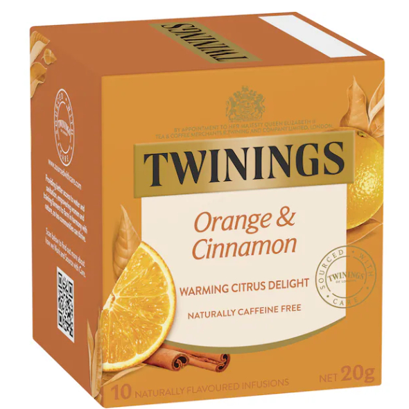 Twinings Orange & Cinnamon Tea Bags 10 Pack (sept 2026) | Shopee ...
