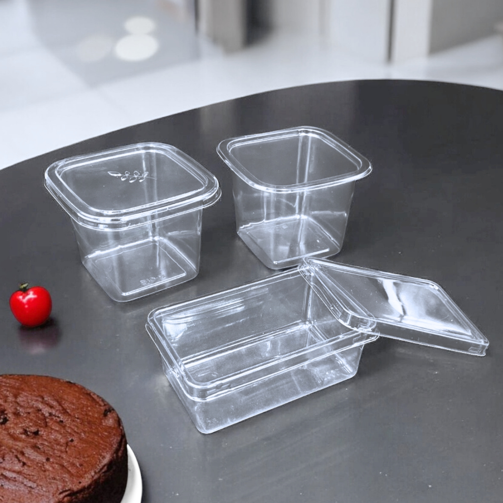 50PCS Dessert Cup With Lid Transparent Plastic Cups for Dessert Ice ...