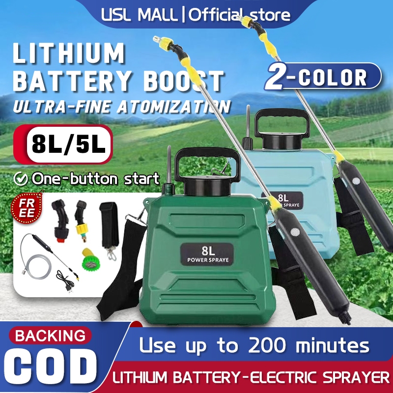 Electric Sprayer 5L/8L Agricultural Spray Knapsack Garden Automatic ...