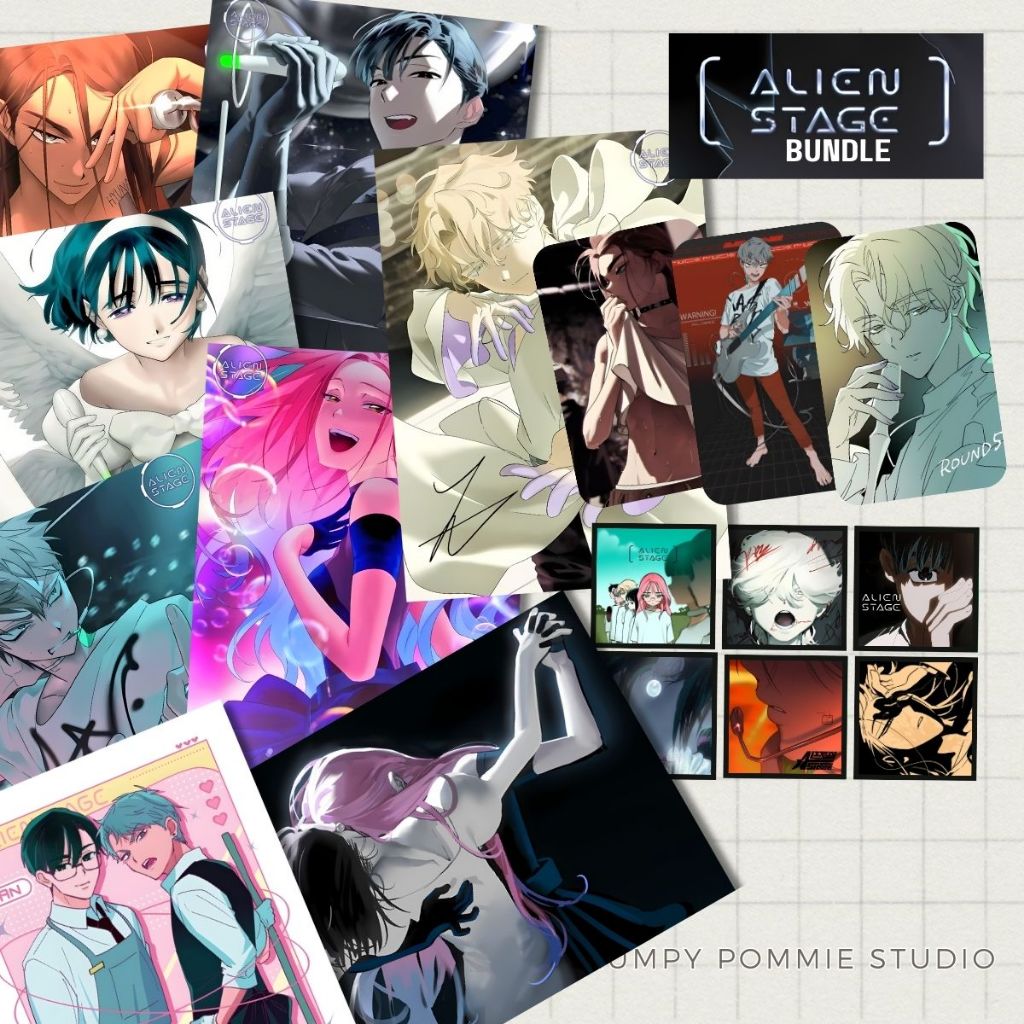 ALIEN STAGE Fan Merch Bundle - Art Print / Photocards / Stickers ...