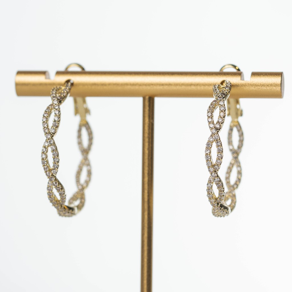 Oceane Golden Vine Hoops | Shopee Philippines