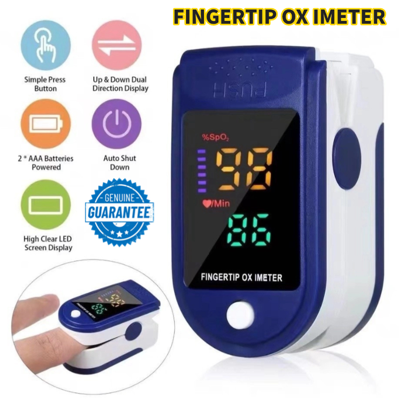 Finger Pulse Oximeter Mini Portable Oximeter with Lanyard Blood Oxygen ...