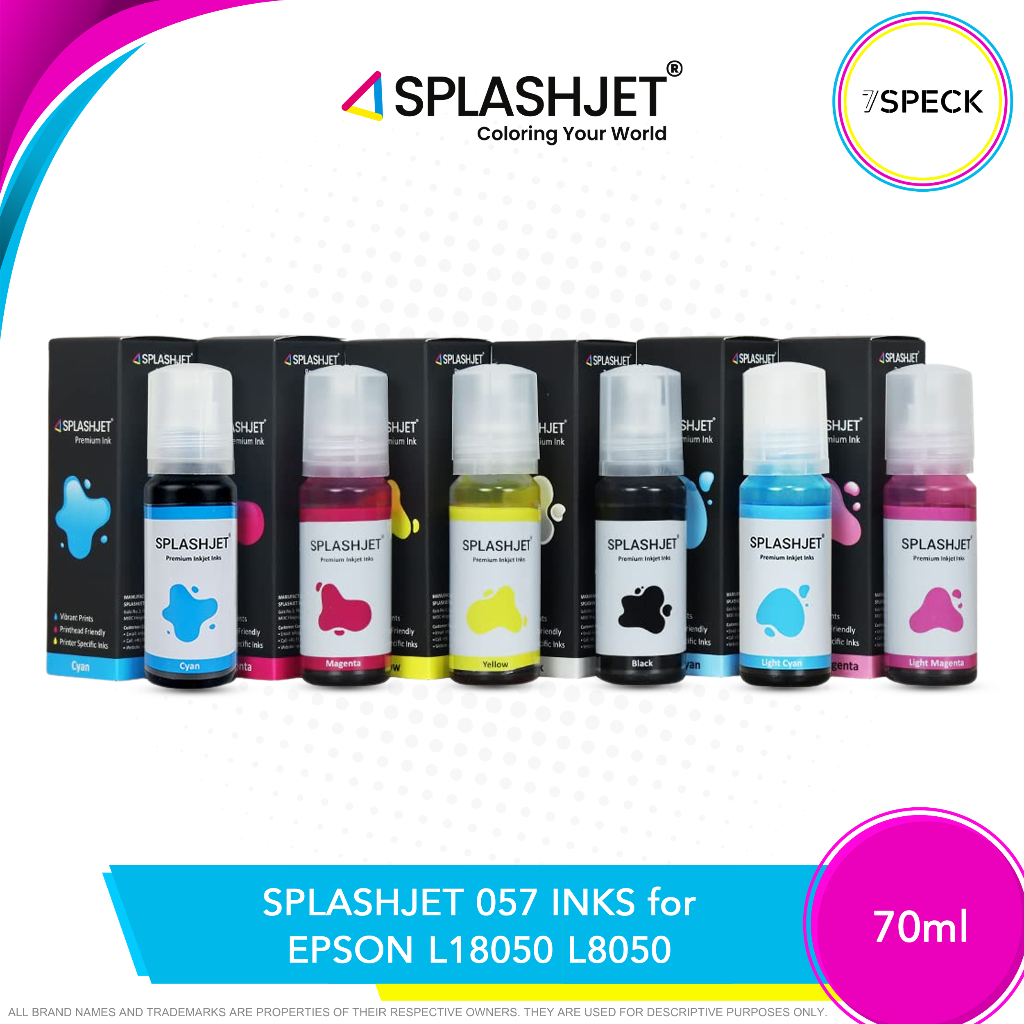 SPLASHJET 057 Photo Dye Ink for Epson L8050 L18050 – Epson 057 ...