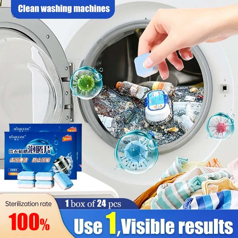 Washing Machine Cleaner Deep Clean Effervescent Powerful Stain Remover ...