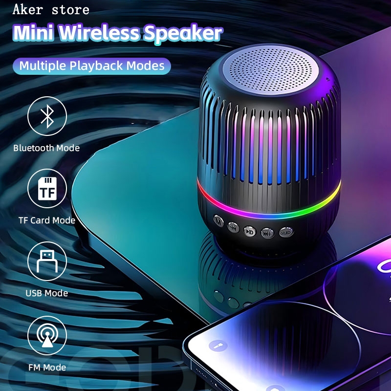 Aker Wireless bluetooth speaker 3D surround subwoofer speaker outdoor ...