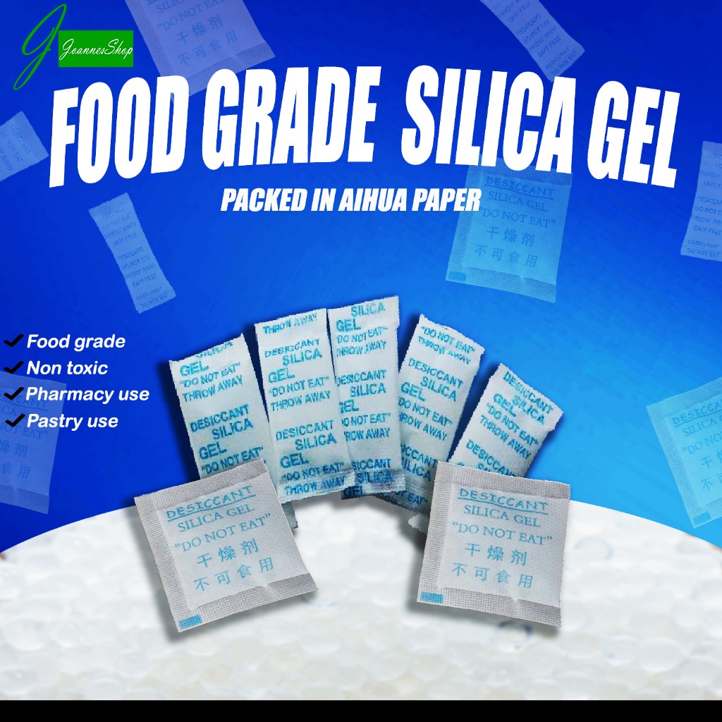 [ 100 pcs ] STRICTLY FOOD GRADE SILICA GEL PACKED IN AIHUA PAPER ...