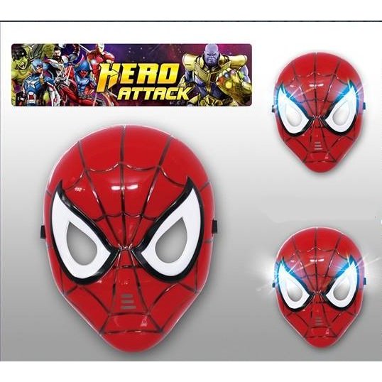 Avengers Mask With Light Kids Toys Spider Man Iron Man Mask New Year ...