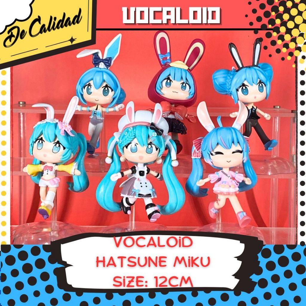 Vocaloid Hatsune Miku Luka Meiko Rin Len Kaito Gumi Mini Figure ...