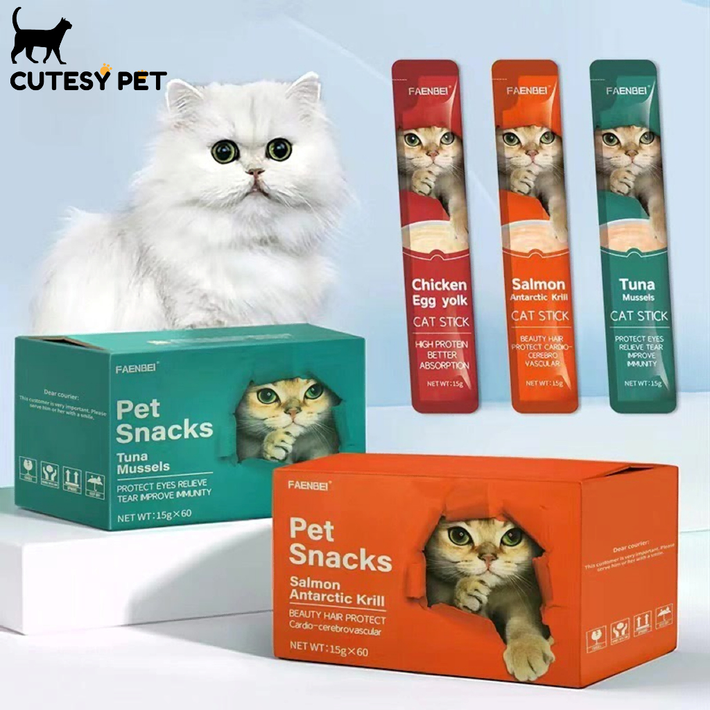 10/20pcs Cat Snack Cat Treat Cat Strip Fresh Wet Food Pack Liquid ...