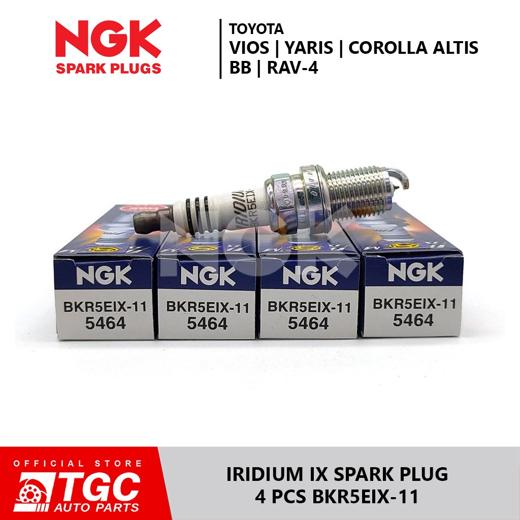 NGK BKR5EIX-11 Iridium IX Spark plug for Toyota Vios / Yaris / Corolla / Altis / bB / Rav4 4Pcs ...