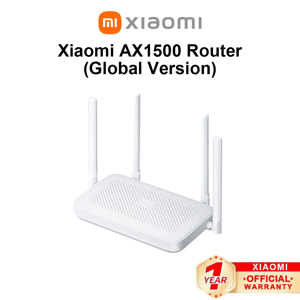 Xiaomi Router AX1500 2.4/5GHz WiFi 6 1500Mbps Mesh System Workwith Mi ...