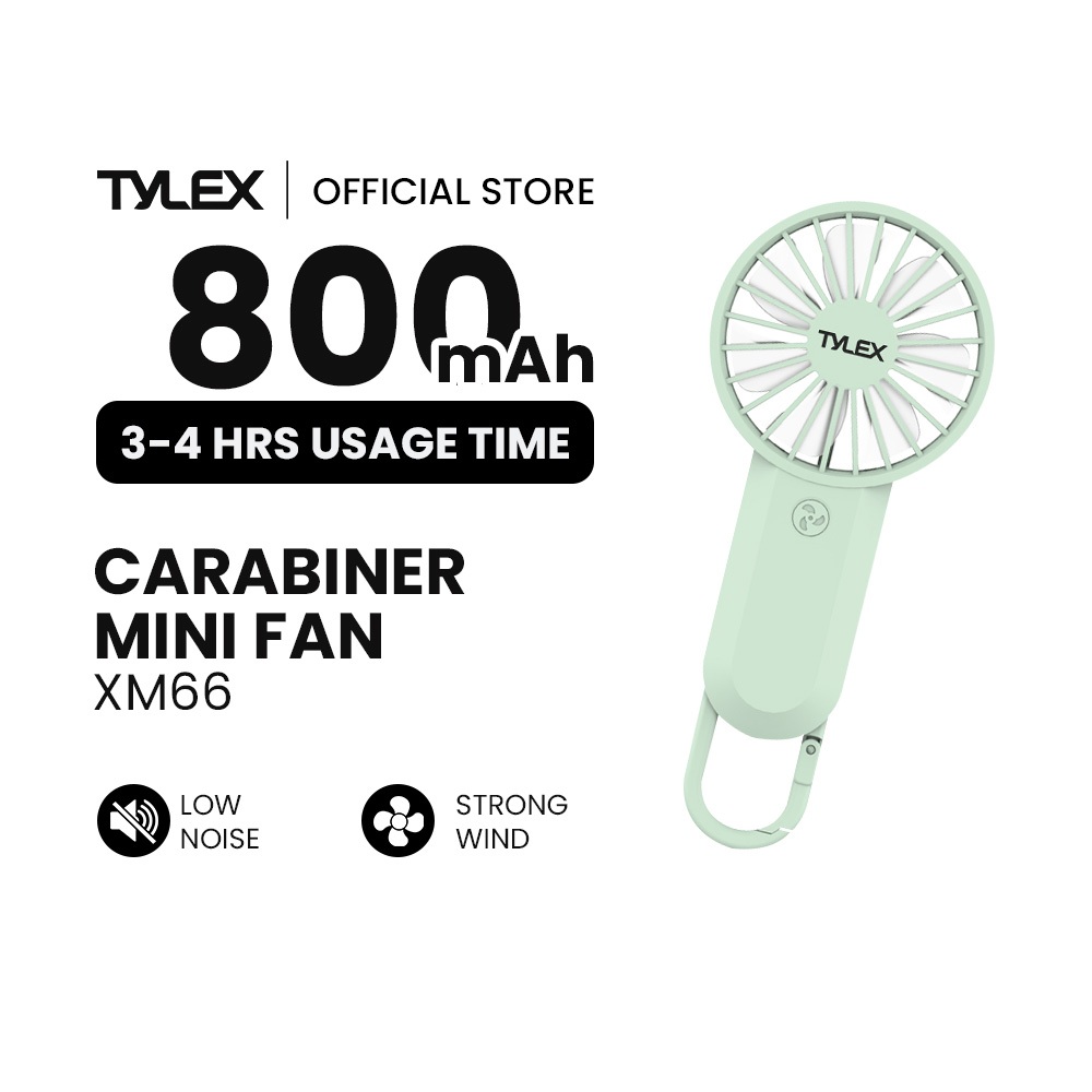 Tylex XM66 Handheld Carabiner Fan USB Fan With Three Gear Speed 800mAh ...