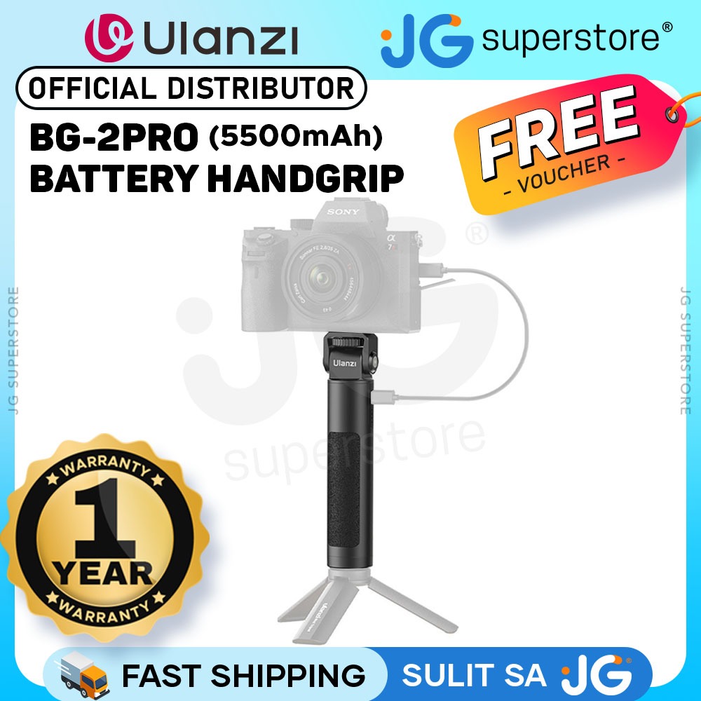 Ulanzi BG-2PRO Battery Camera Handgrip (5500mAh) with 18W Two-Way ...