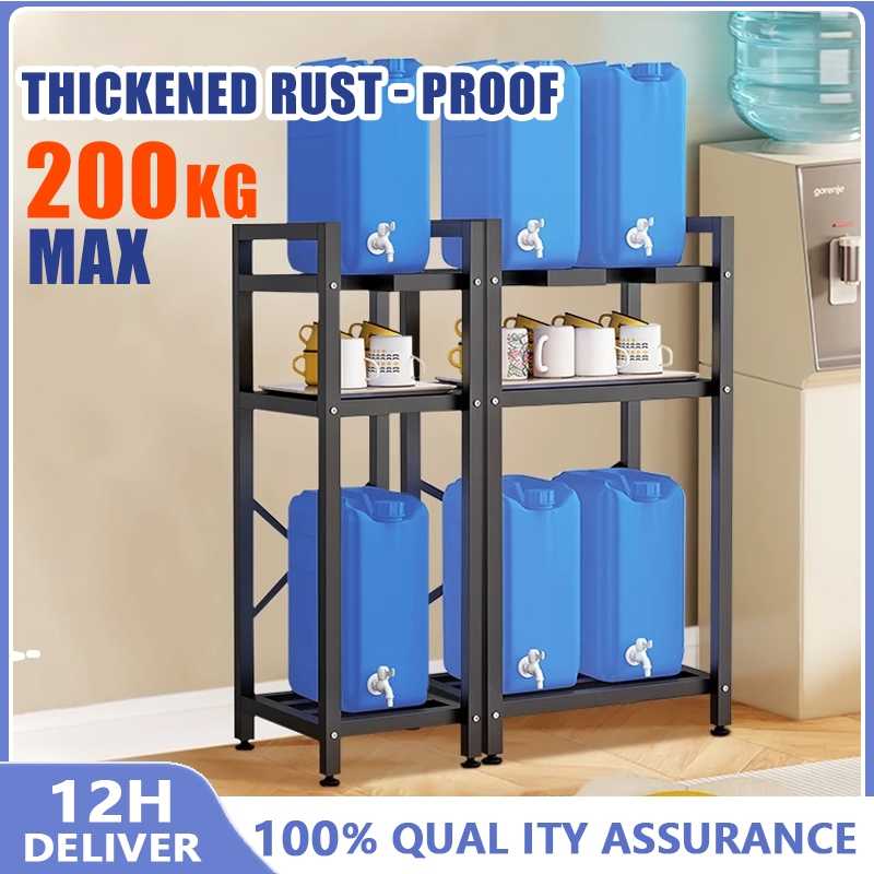 【Thickening】3 Layer Water Container Rack Stand High-capacity Stainless ...
