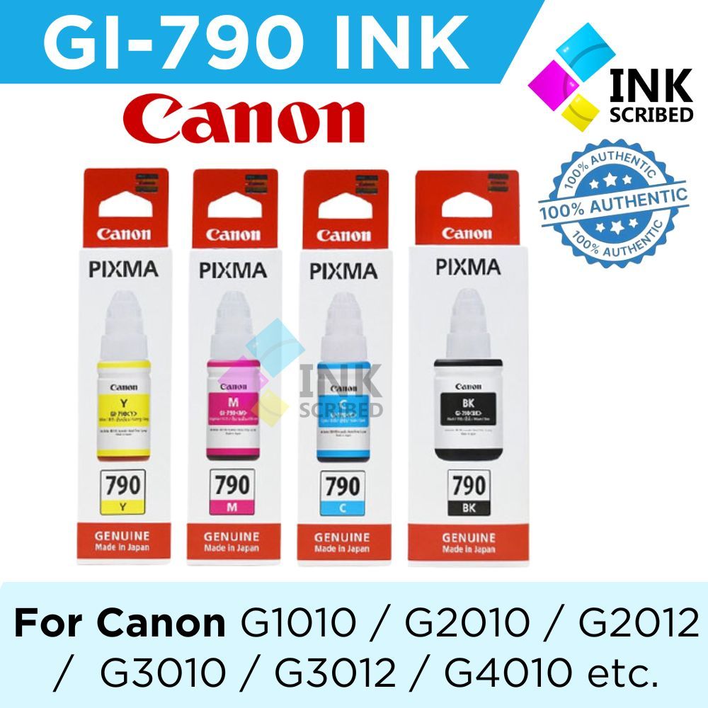 GENUINE CANON GI-790 INK BOTTLE FOR CANON G1010 G2010 G3010 G4010 ...