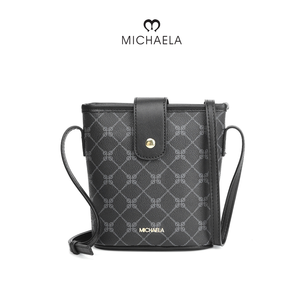MICHAELA Small Checkered Sling Bag Stylish Two-Tone Letter for Casual ...