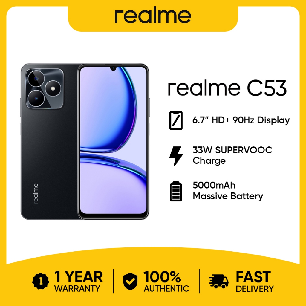 realme C53 Smartphone | 6GB+128GB / 8GB+256GB | Unisoc T612 | 6.7” HD+ 90Hz Display | 50MP AI ...