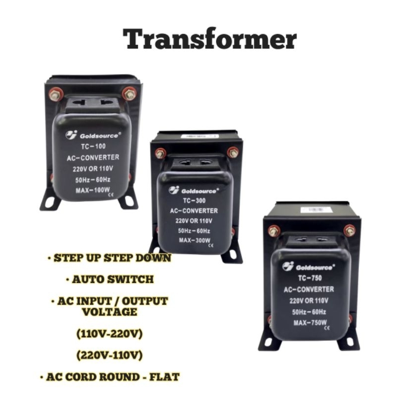 GOLDSOURCE TRANSFORMER STEP UP STEP DOWN | Shopee Philippines
