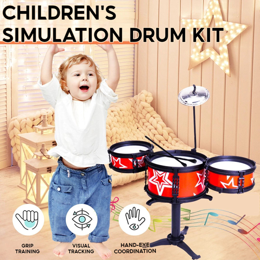 Retailmnl MINI Drums Kit Simulation Jazz Percussion Music Instrument ...