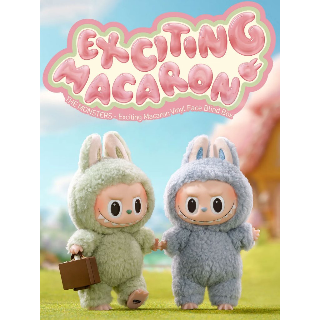 【LABUBU Doll】6+1 colors MONSTERS Macaron Vinyl Face Series POPMART Doll ...