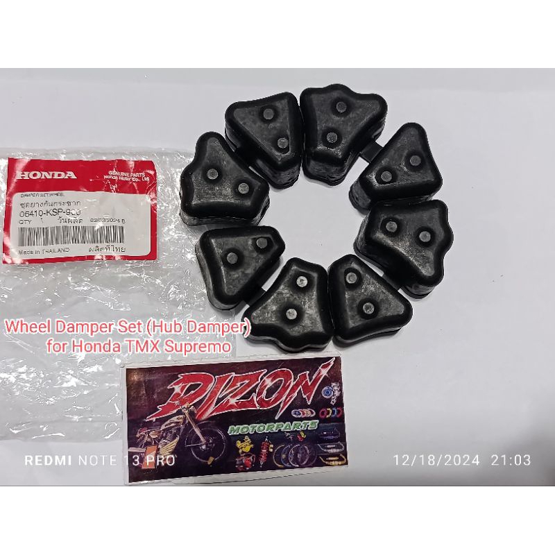 Wheel Damper Set (Hub Damper) for Honda TMX Supremo (06410-KSP-900 ...