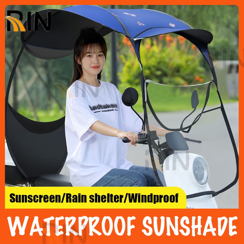Motorcycle Car Canopy Electric Awning Motor Rain Cover Umbrella ...