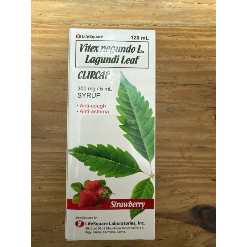 Clircaf 300mg/5ml, Lagundi leaf | Shopee Philippines