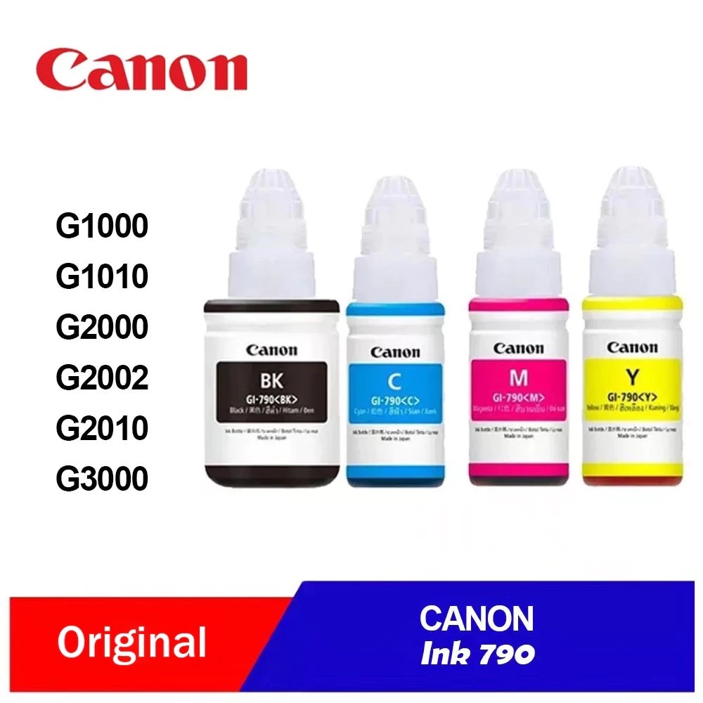 Canon GI-790 Genuine Original Ink Bottle printer INK G1000 G2000 G3000 ...
