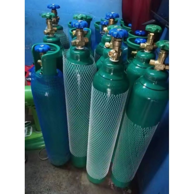 standard 15lbs Oxygen Tank with content and RegulatorComplete Set Ready ...