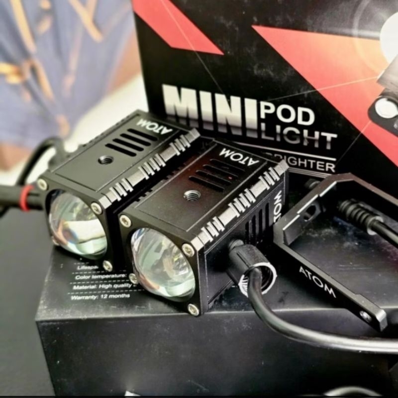 ATOM Mini Pod Light 60W (White/Yelow) | Shopee Philippines