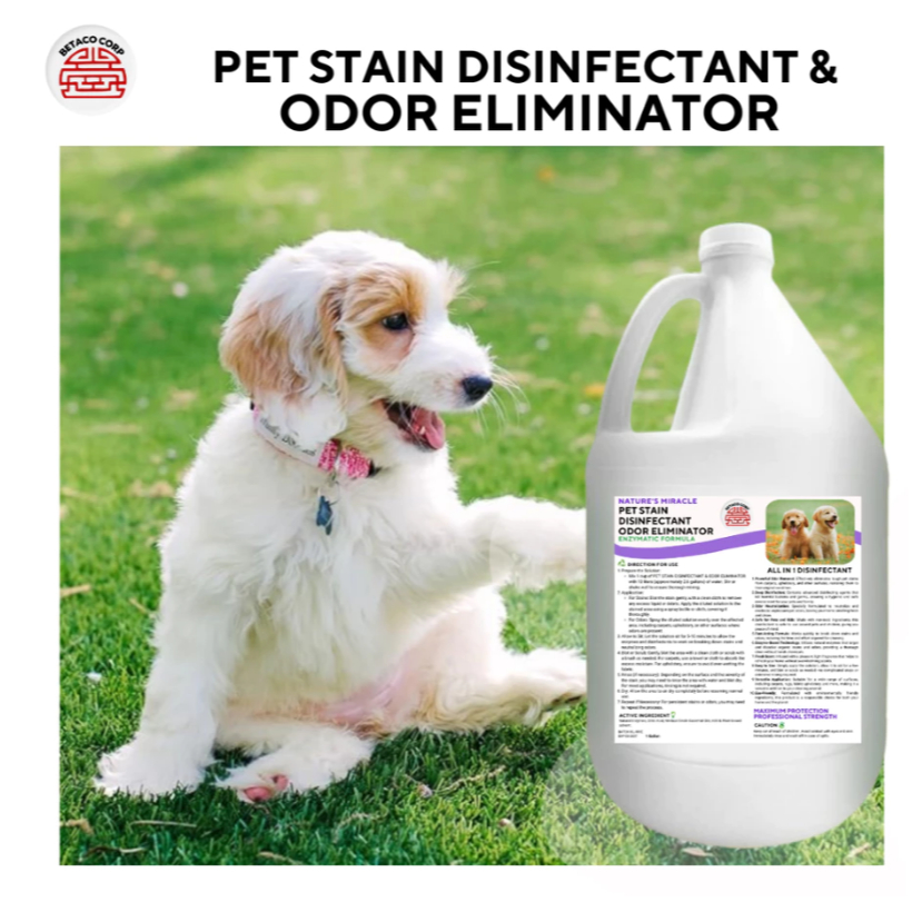 PET AREA DISINFECTANT AND ODOR ELIMINATOR WITH ANTI TICK AND FLEA 1 ...