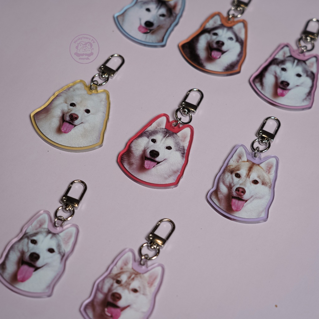 Huskyteers TV Acrylic Buddy Charm Keychain by HTV Merch dog cute pet ...
