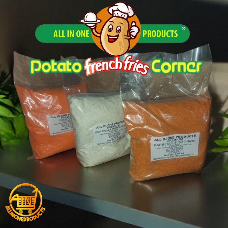 Premium Cheese Powder Sour Cream Bbq (1kg) Potato Fries Corner Powder ...